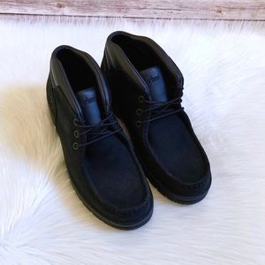 Timberland | Shoes | Timberland Black Newtonbrook Moc Toe Chukka Boots ...